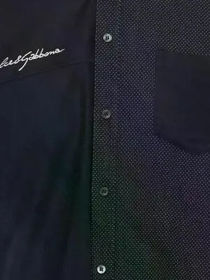 Dolce & Gabbana Jacquard Paneled Shirt