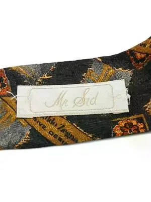 Ermenegildo Zegna Printed Silk Tie