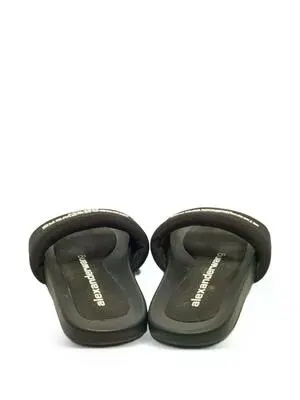 Alexander Wang Logo Print Pool Slides