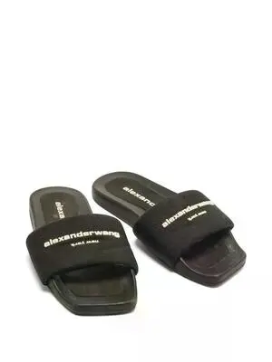 Alexander Wang Logo Print Pool Slides