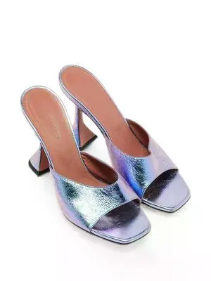 Amina Muaddi Lupita Leather Sandals