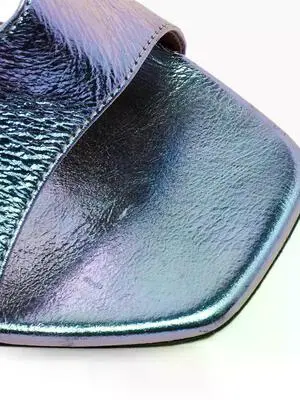 Amina Muaddi Lupita Leather Sandals