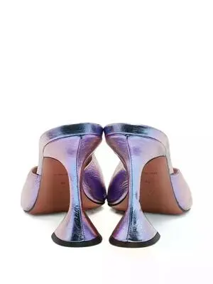 Amina Muaddi Lupita Leather Sandals