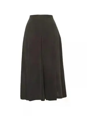 Max Mara Box Pleat Midi Skirt - Grey
