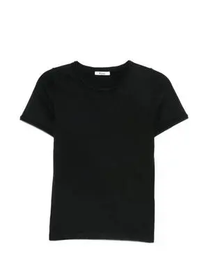 RHEA Crew-neck Knitted T-shirt - Black