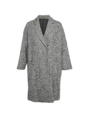Brunello Cucinelli Herringbone Oversized Coat - Grey