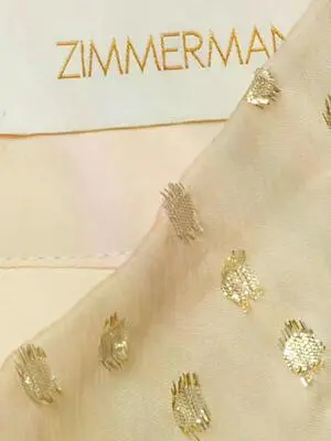 Zimmermann Maxi Fil Coupé Pussy-bow Dress