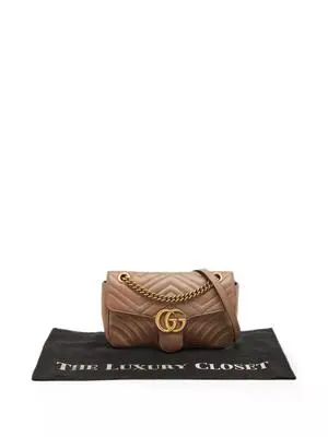 Gucci Gg Marmont Matelassé Shoulder Bag - Neutrals