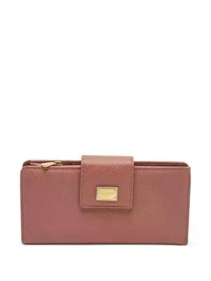 Dolce & Gabbana Logo-plaque Wallet - Pink