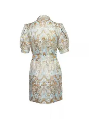 Sandro Orlan Puff Sleeve Mini Shirt Dress