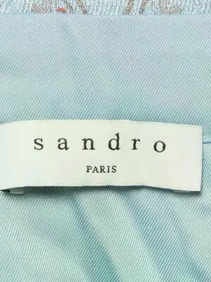 Sandro Orlan Puff Sleeve Mini Shirt Dress
