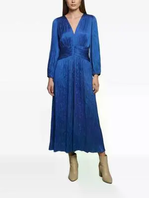 Maje Raleyma Pleated Maxi Dress