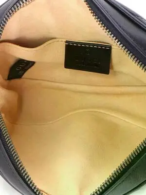 Gucci Gg Marmont Matelassé Leather Belt Bag - Black