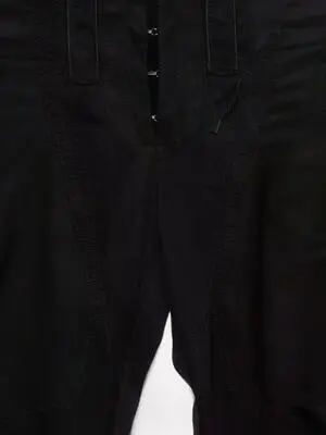 NECESSARY ANYWHERE Denim Culottes With Satin Panels