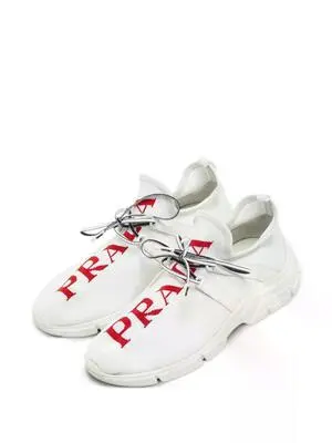 Prada Knit Logo Sneakers