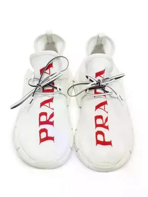 Prada Knit Logo Sneakers