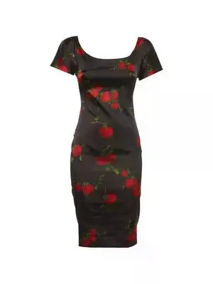Dolce & Gabbana Tomato Print Midi Dress