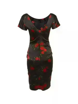 Dolce & Gabbana Tomato Print Midi Dress