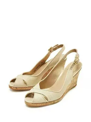 STUART WEITZMAN Peep-toe Slingback Pumps - Neutrals
