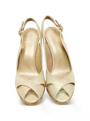 STUART WEITZMAN Peep-toe Slingback Pumps
