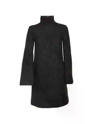 Saint Laurent Mock Neck Long Sleeve Dress