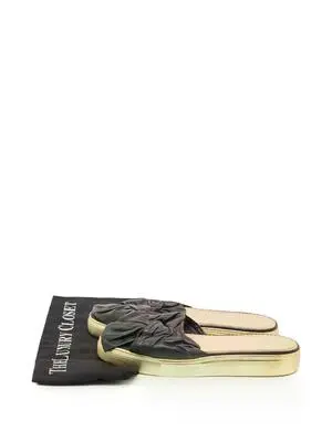 CHARLOTTE OLYMPIA Poolside Knotted-top Slides