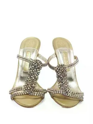 GINA Crystal Embellished Stiletto Sandals