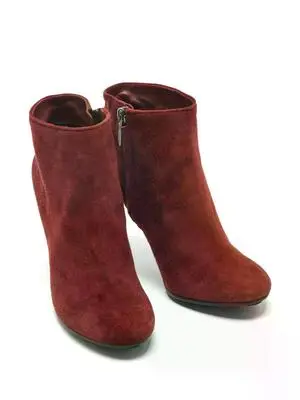 TOD'S Suede Studded Ankle Boots