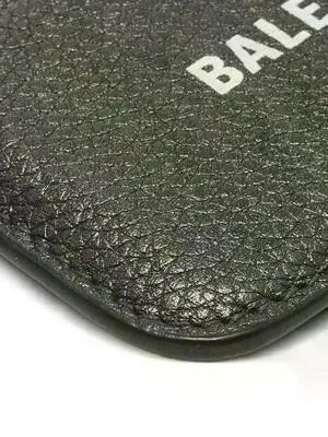 Balenciaga Logo-print Leather Card Holder