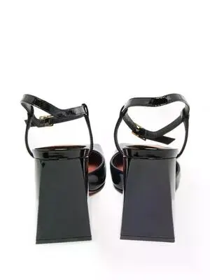 Amina Muaddi Charlotte Patent Leather Pumps