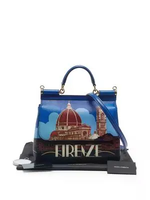 Dolce & Gabbana Medium Miss Sicily Leather Tote Bag