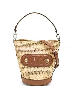 Michael Kors Small Townsend Leather-trim Bucket Bag