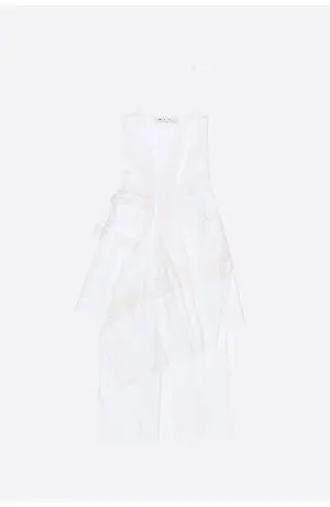 Bimba Y Lola Embroidered Asymmetrical Handkerchief Jumpsuit