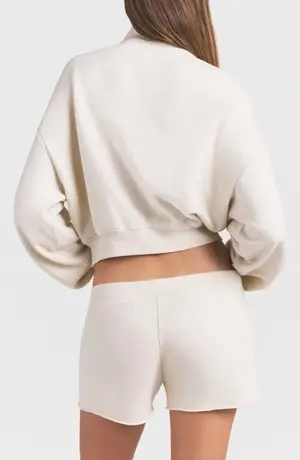 SKIMS Drapey French Terry Half Zip Pullover