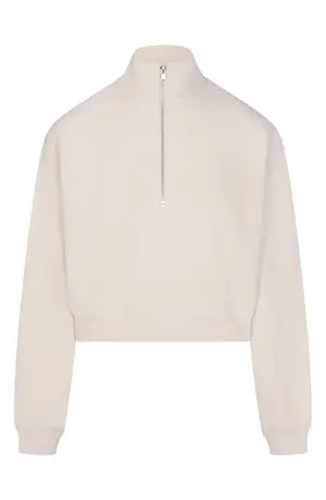 SKIMS Drapey French Terry Half Zip Pullover