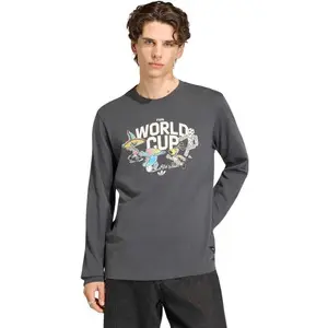 Adidas Fifa World Cup Historic Mascot Long Sleeve T-shirt - Gray
