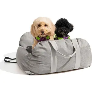 FUNNYFUZZY First Class Dog Car Seat Bed - Grey