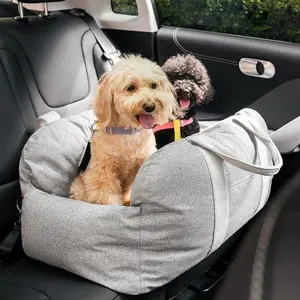 FUNNYFUZZY First Class Dog Car Seat Bed