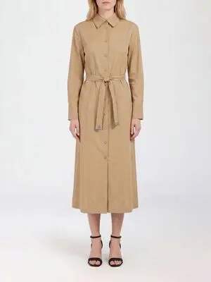 Max Mara Belted Shirt Dress - Brown