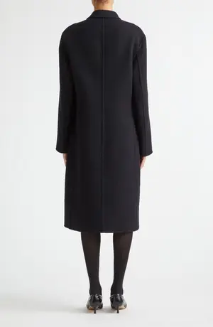 JIL SANDER Slim Fit Double Face Cashmere & Virgin Wool Coat