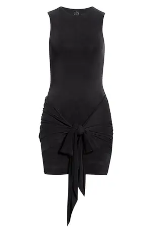 SKIMS Cupro Jersey Wrap Minidress