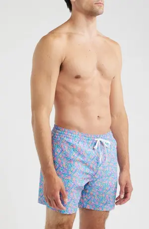 CHUBBIES Spades Floral Swim Trunks
