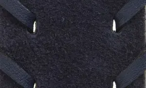 Veronica Beard Whipstitch Suede Belt - Navy