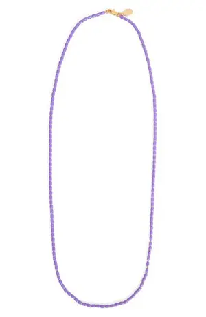 Clare V. Enamel Barrel Chain Necklace