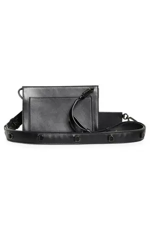 CHRISTIAN LOUBOUTIN Mini Kosmica Calfskin Leather Crossbody Bag