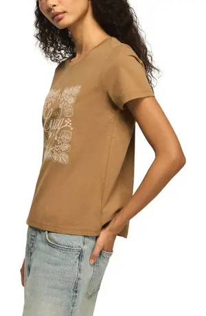 Lucky Brand Floral Frame Graphic T-shirt
