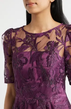 Eliza J Beaded Cocktail Dress