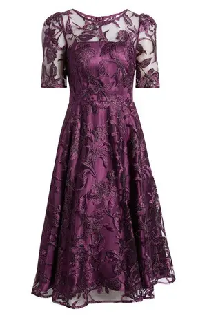Eliza J Beaded Cocktail Dress
