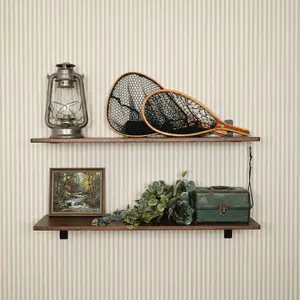 STOREYOUR Kingsley 4" Diy Home Wall Shelf Brackets | 6-pack