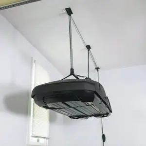 STOREYOUR Maxassist Cargo Box Hoist | Holds Up To 150 Lbs | Up To 18' Lift - Black